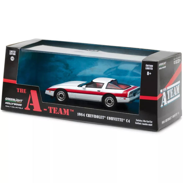 Greenlight 1984 Chevrolet Corvette C4 White with Red Stripe "The A-Tea ...