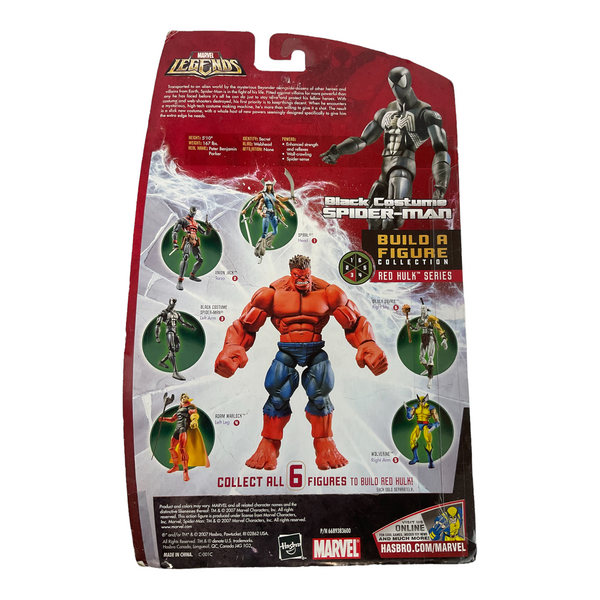 Marvel Legends | Red Hulk | Build a Figure | Black Suit | Spider-Man ...