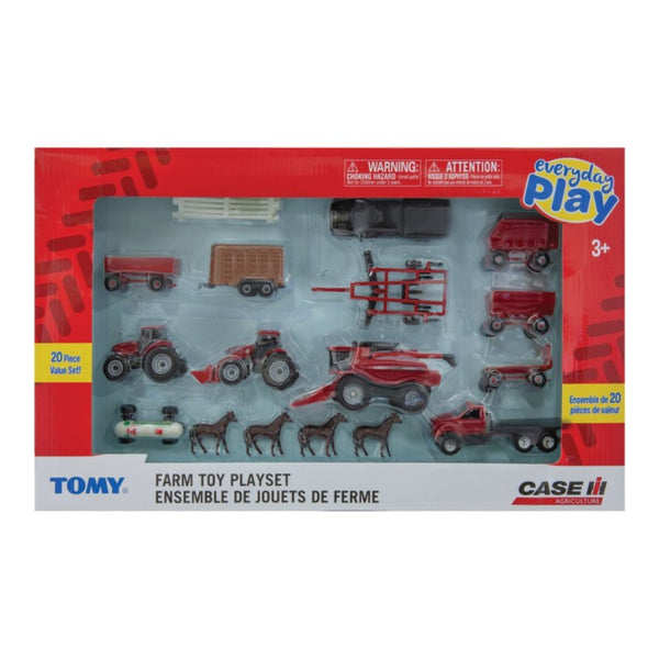 Case IH Farm Toy Value Playset with Tractors, Trucks, Farm Implements ...